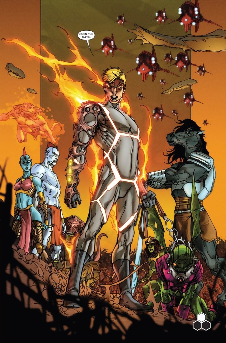 Human Torch, Negative Zone gladiator | Arousing Grammar